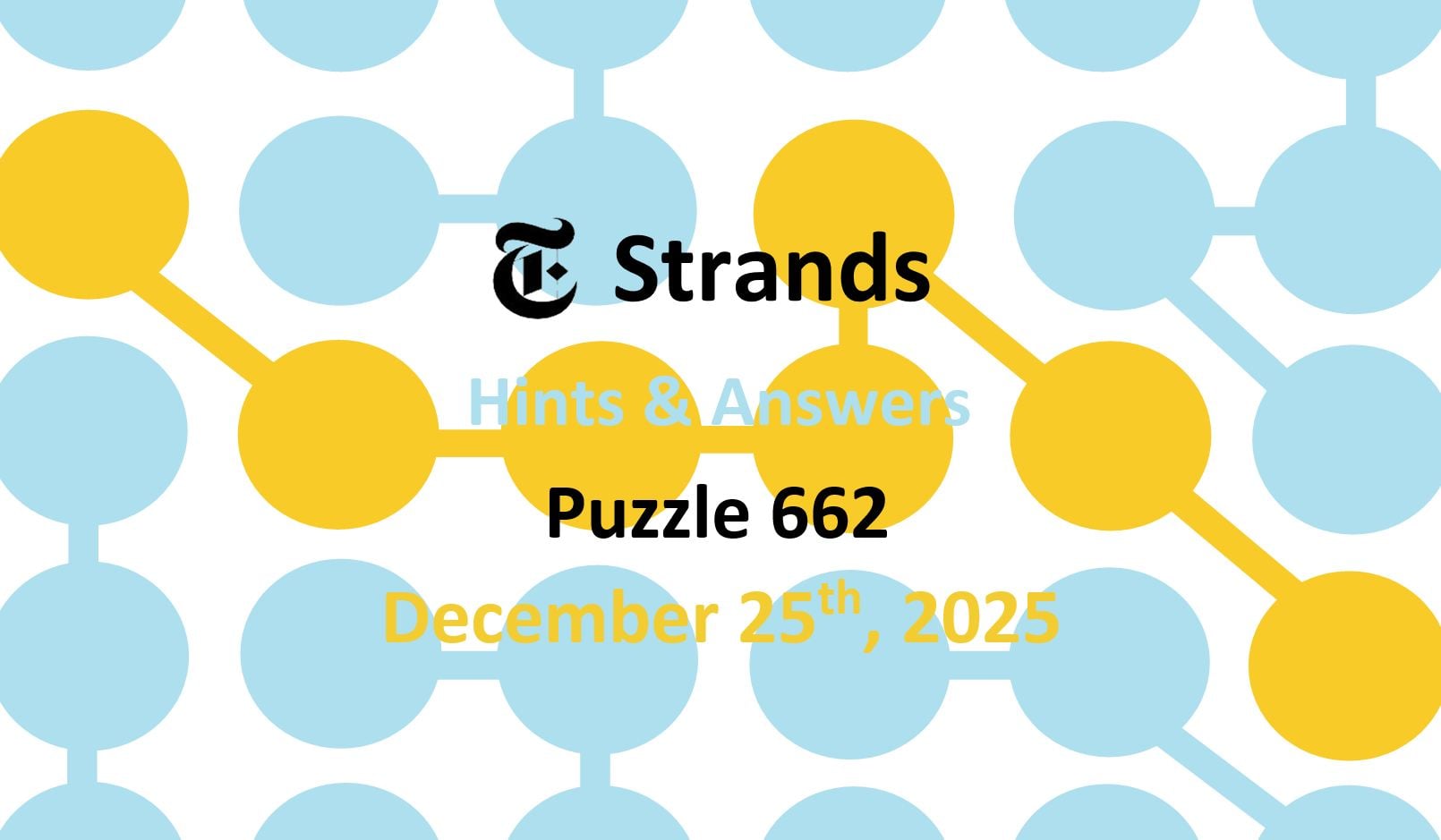 NYT ‘Strands’ Answers Today #662, Spangram December 25th, 2025 – Word ...